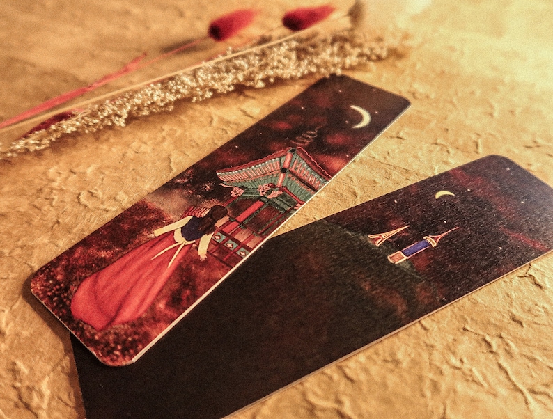 Illustrated Bookmark - South Korea // Original Unique Stationery ...