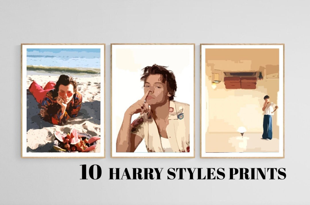 10 HARRY STYLES PRINTS Digital Download Print at Home Harry Styles ...