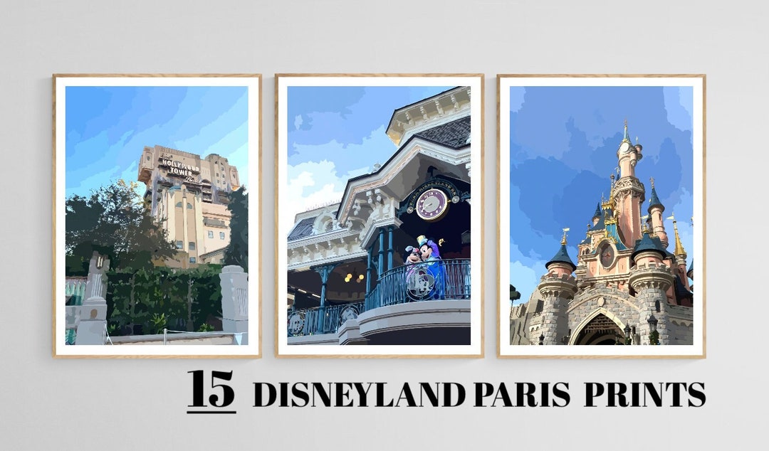 15 DISNEYLAND PARIS PRINTS Digital Download Print at Home - Etsy