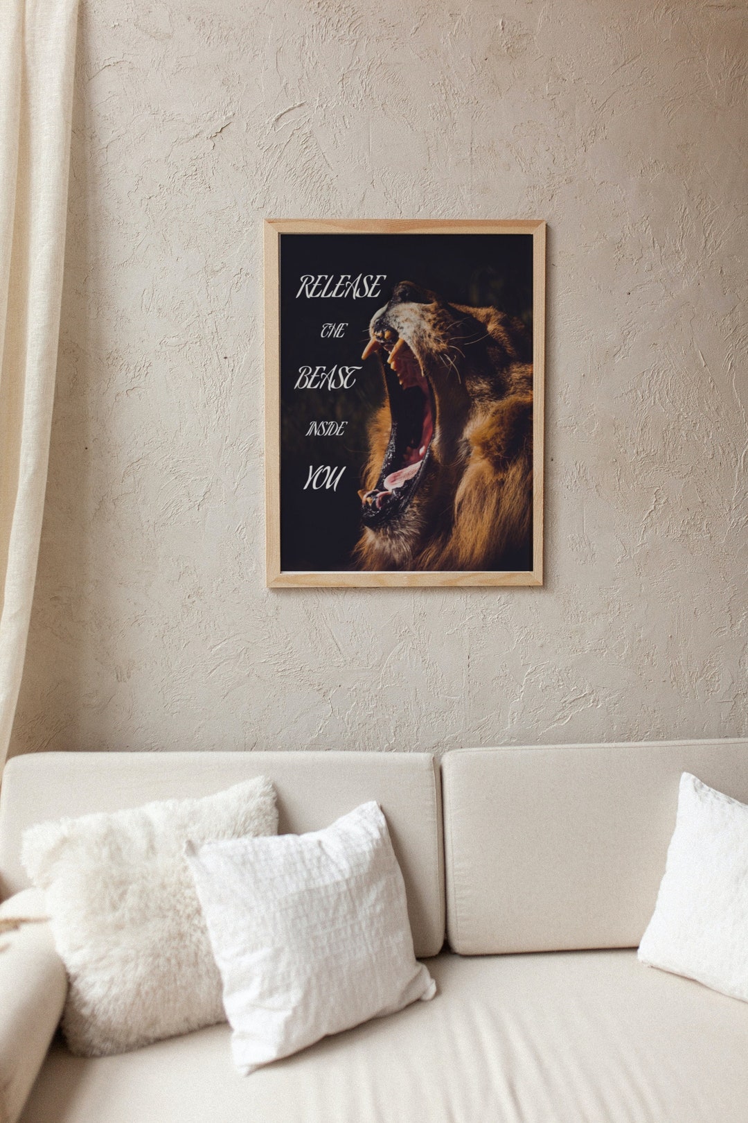 Motivational Quotes Printable 〔release the Beast Inside You〕 - Etsy