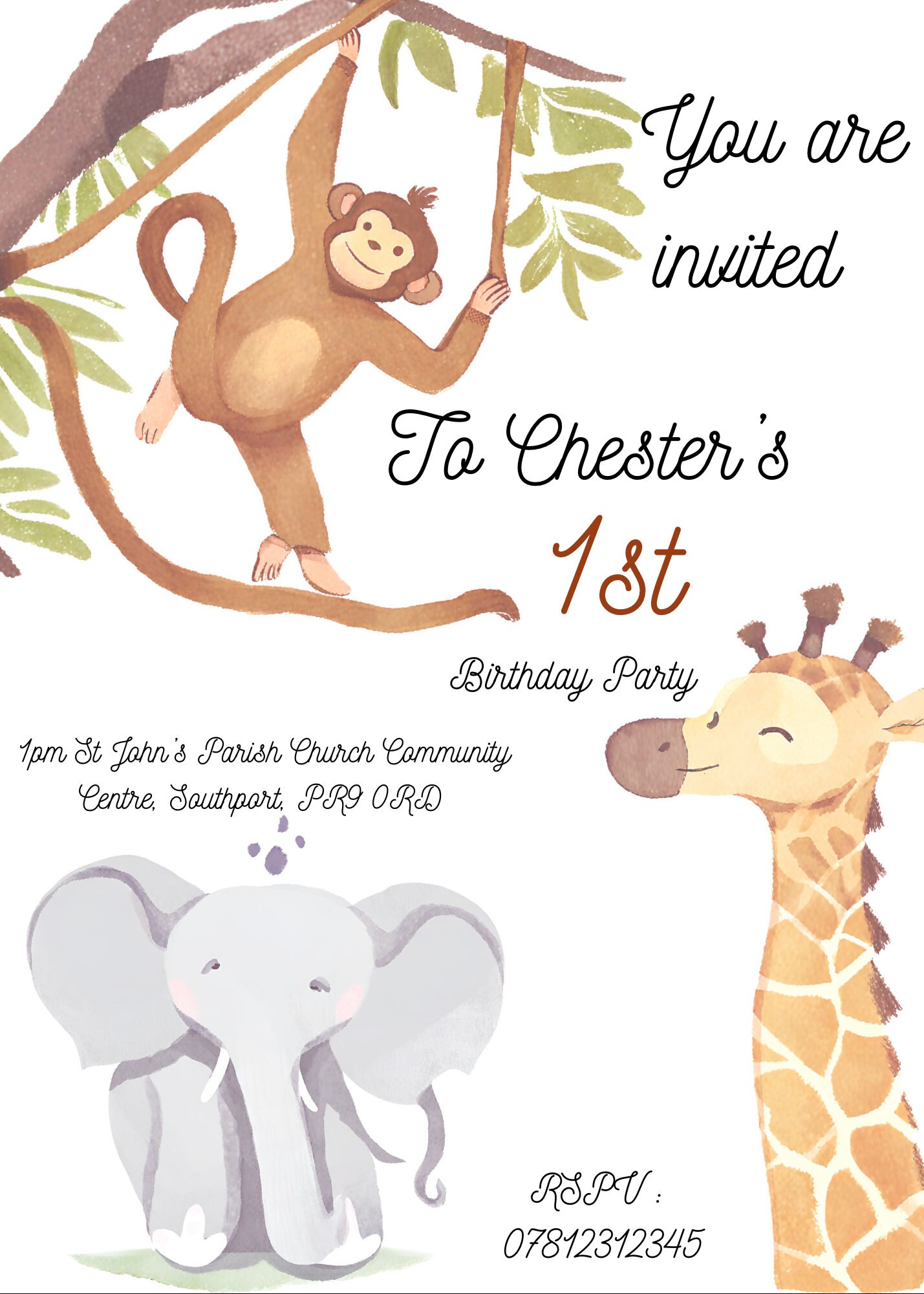 Childrens Birthday Party Invitation - Etsy