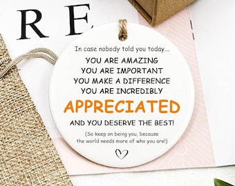 You Are Incredibly Appreciated, Affirmations Sign, in Case No One Told ...