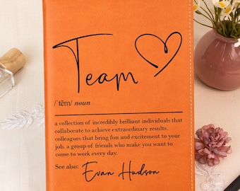 Employee Appreciation Gift – Personalized Team Journal, Custom Coworker ...