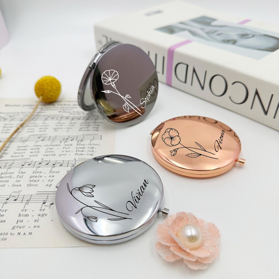 Personalized Pocket Mirror, Gifts for Bridesmaid Proposal, Best Friend ...