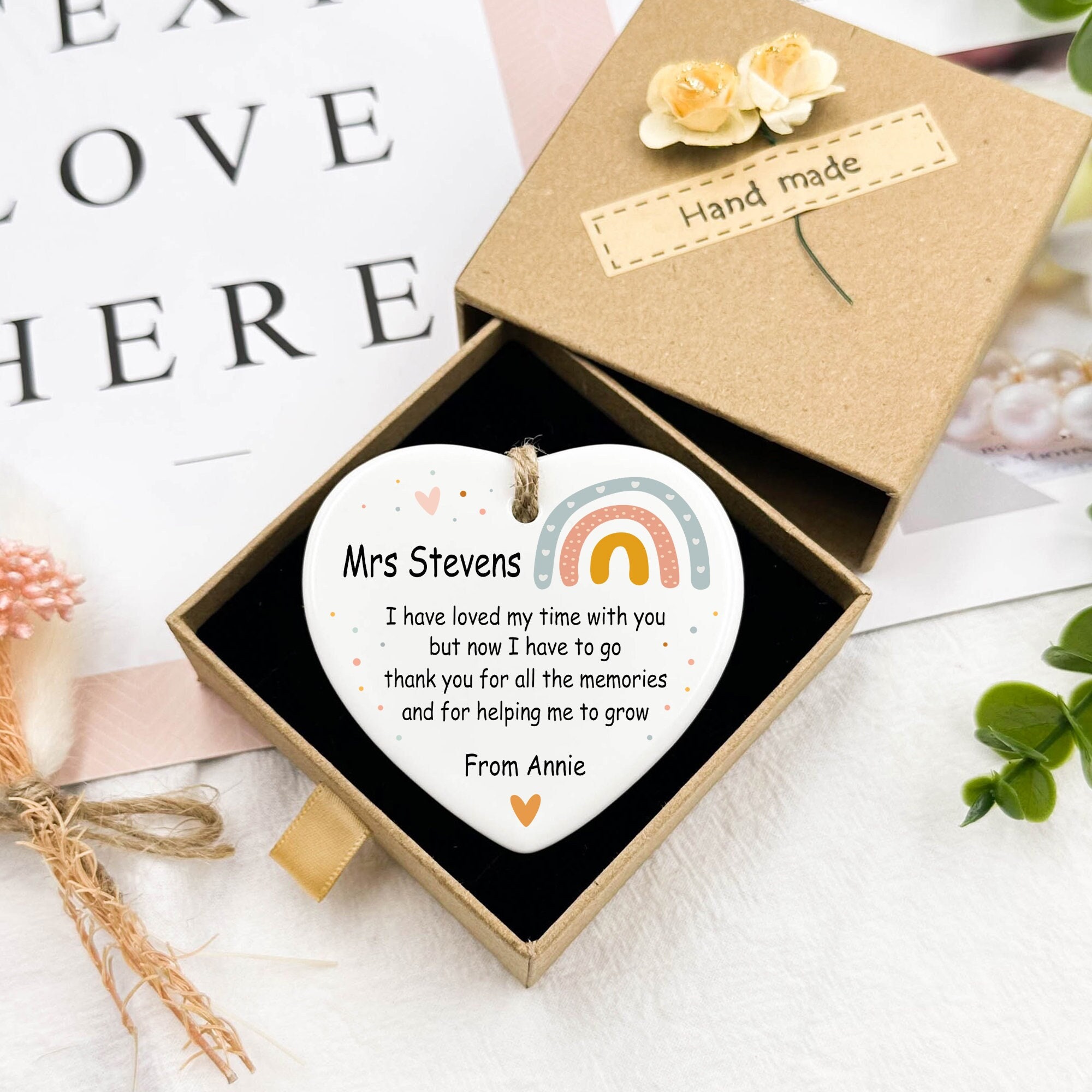 Thank You Teacher Rainbow Gift Teacher Appreciation Gifts - Etsy