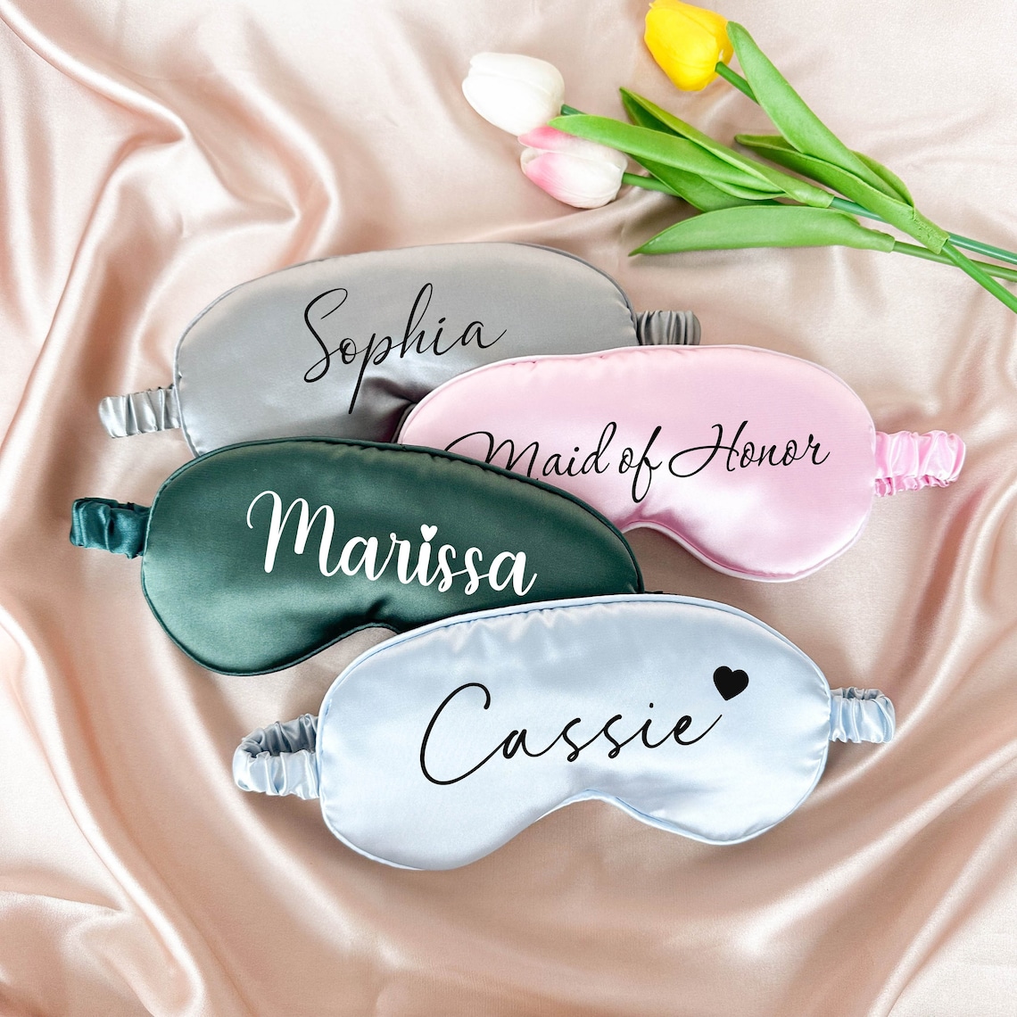 Personalized Eye Mask, Bridesmaid Gift, Bridal Party Gift, Sleep Mask ...