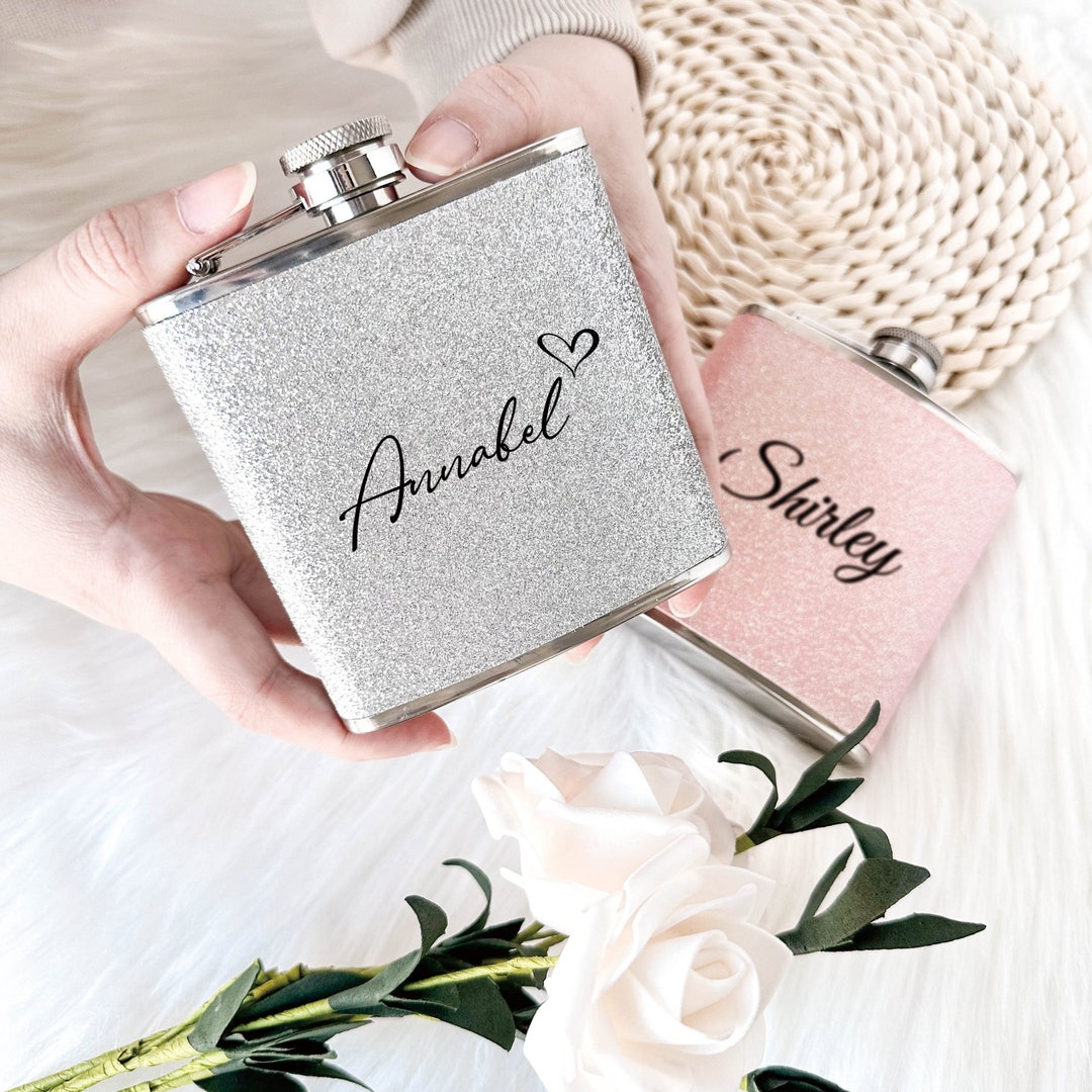 Personalized Engraved Flask for Women, Flask for Her, Custom Women's ...