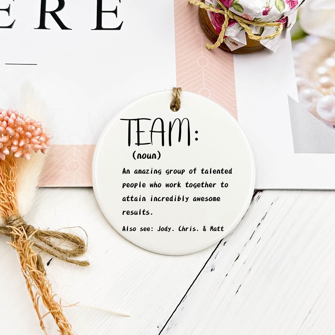 TEAM Definition, Personalized Corporate Gift, Coworker Gift, Work Gift ...