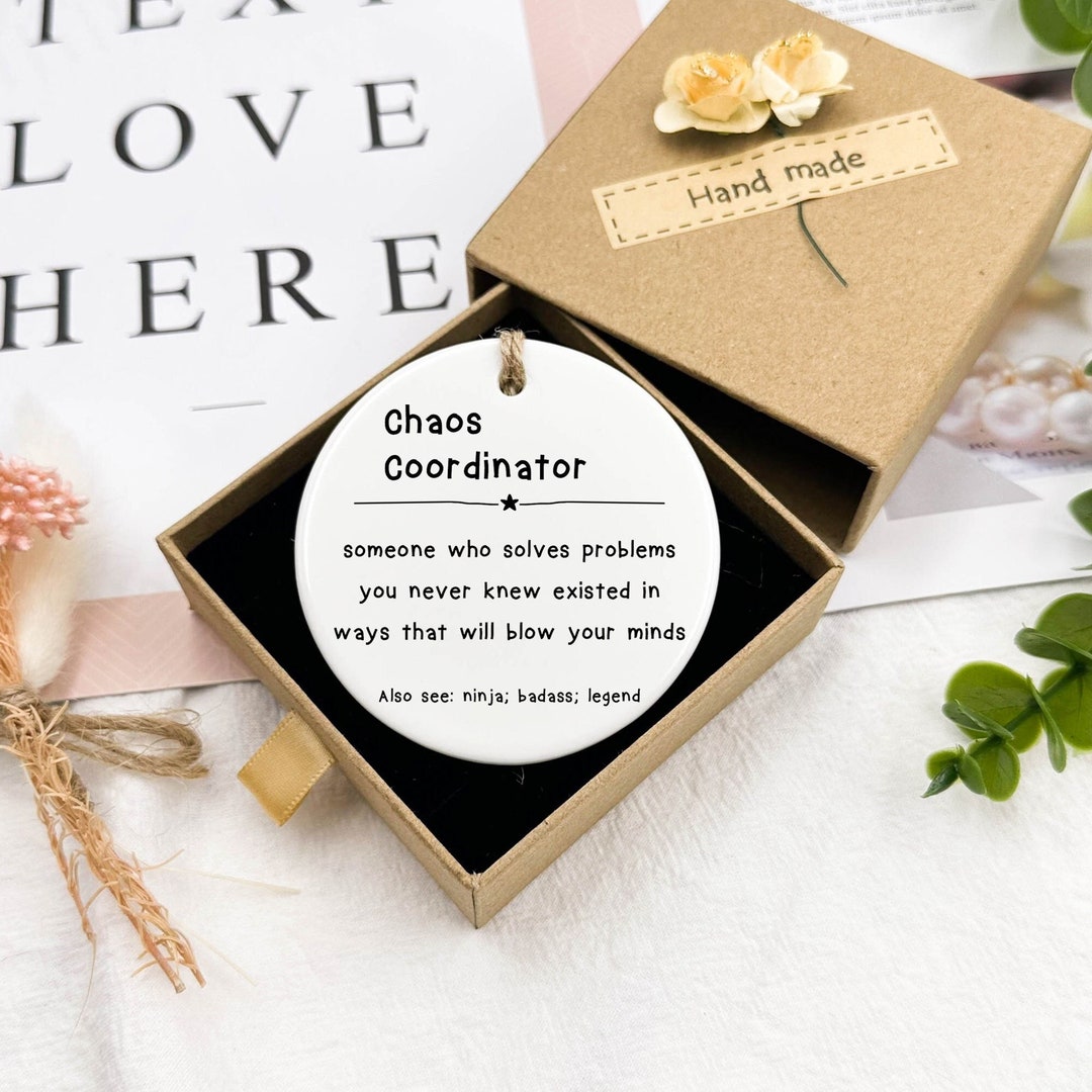 Chaos Coordinator Definition, Coworker Gift, Organizer Gift ...