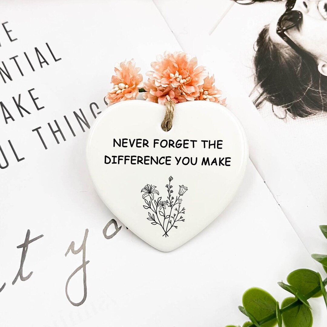 Never Forget the Difference You Make, Thank You Gift, Coworker Gift ...