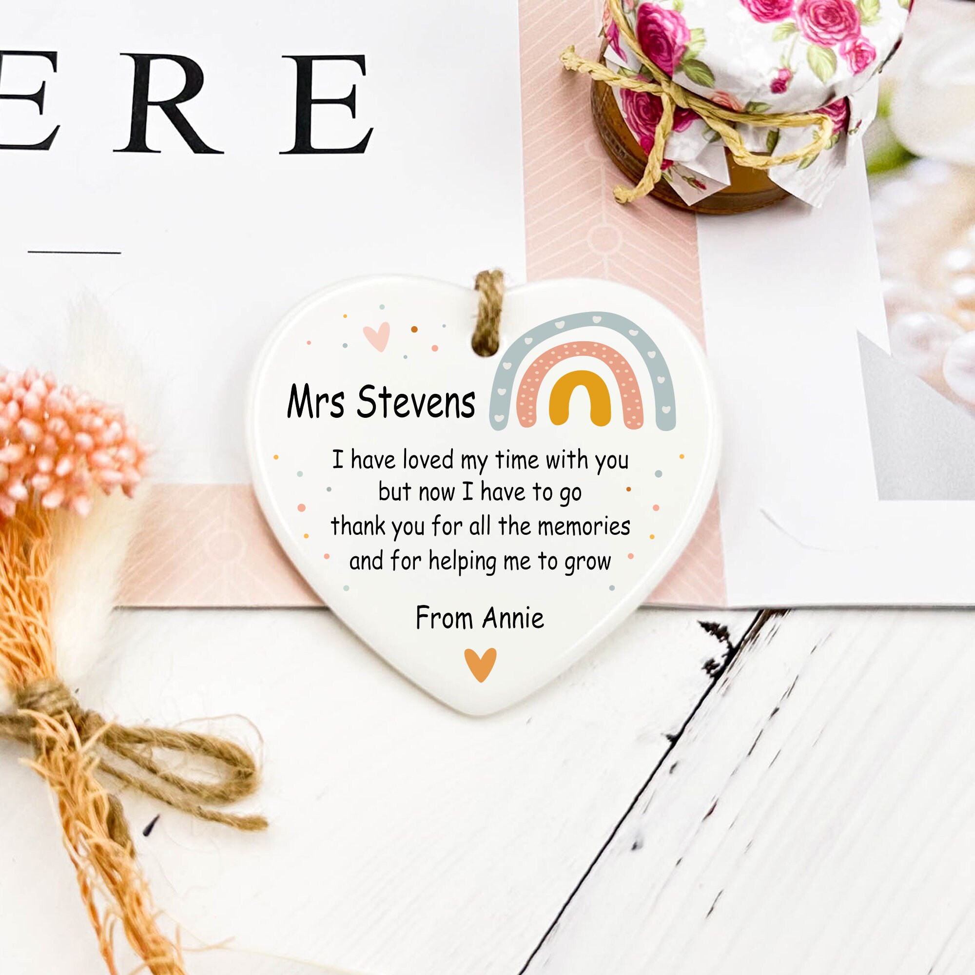 Thank You Teacher Rainbow Gift Teacher Appreciation Gifts - Etsy