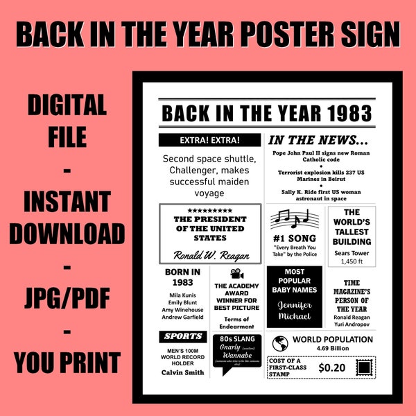 40th Reunion Banner - Etsy