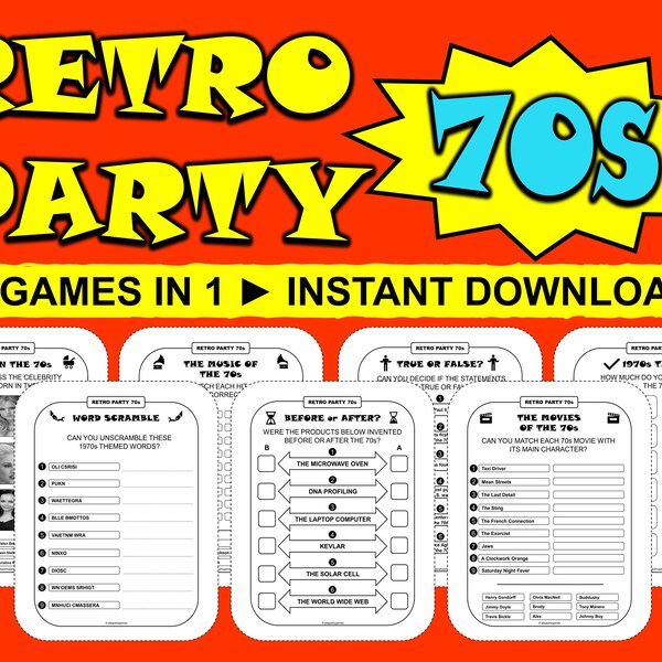 70s Games - Etsy
