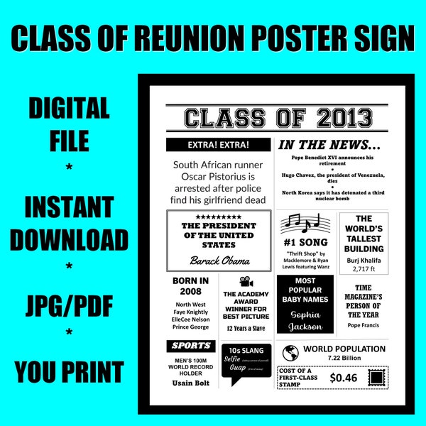 Class of 2013 Banner - Etsy