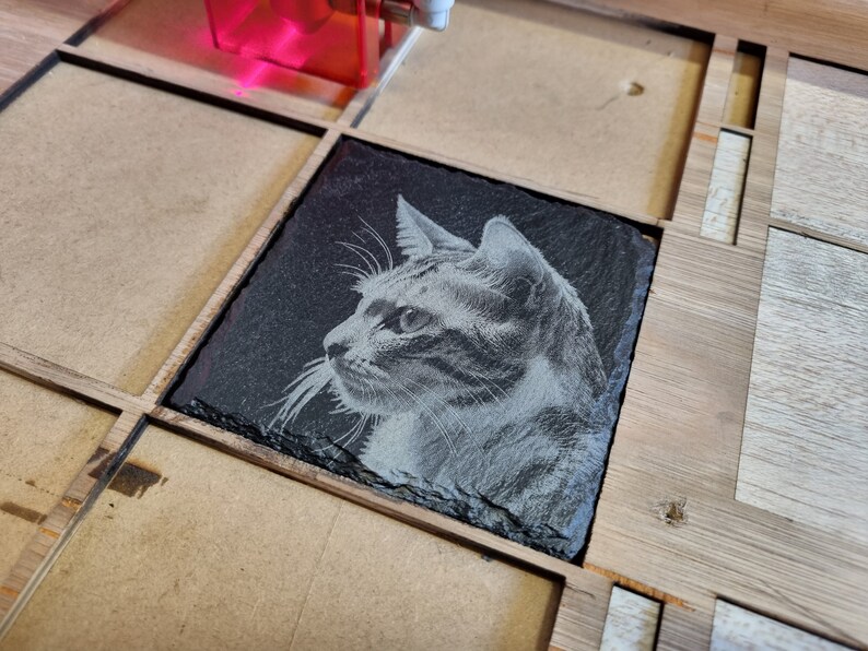 Artistic Cat PNG / PNG Laser Engraving File for Slate / Digital Design ...