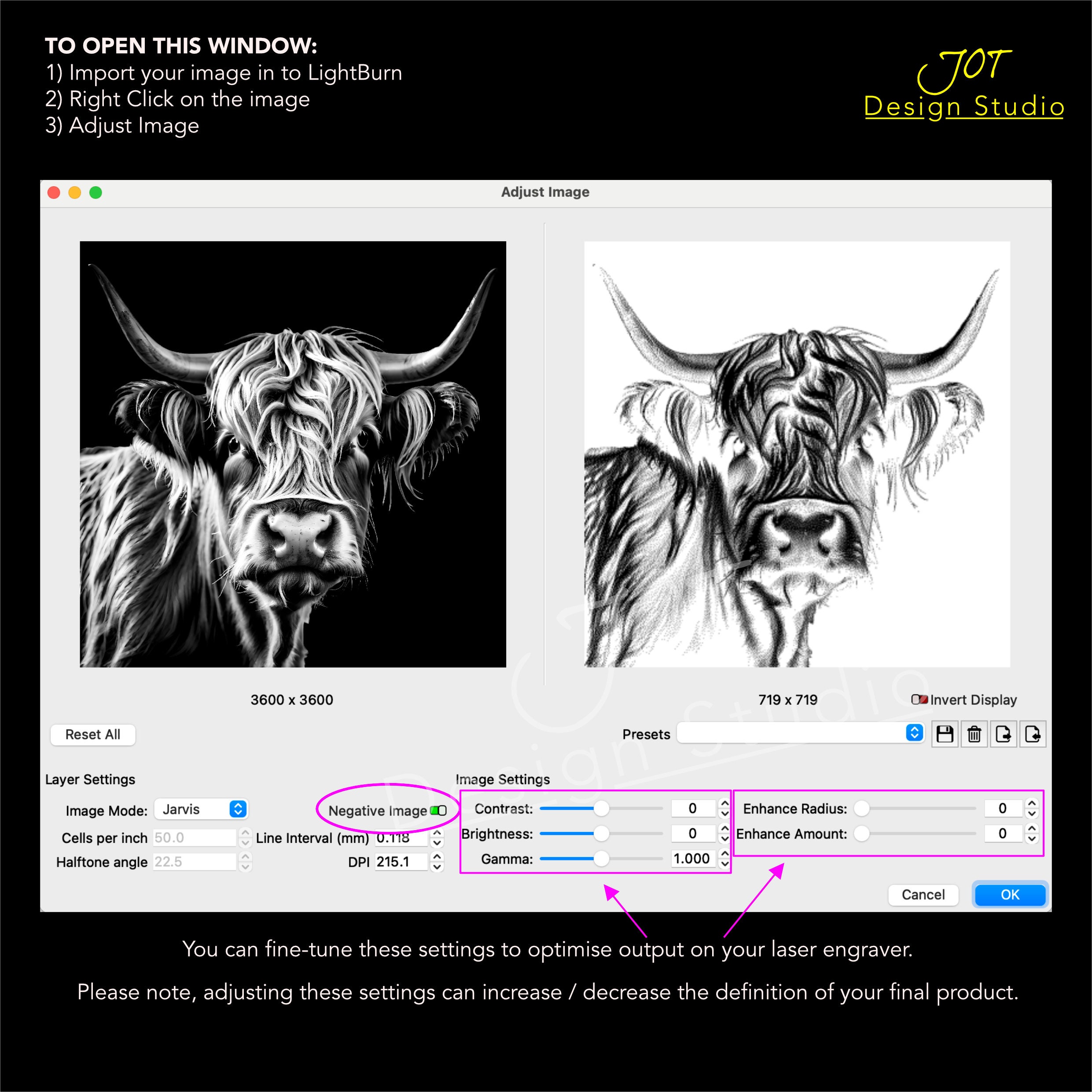 Artistic Highland Cow PNG / PNG Laser Engraving File for Slate ...