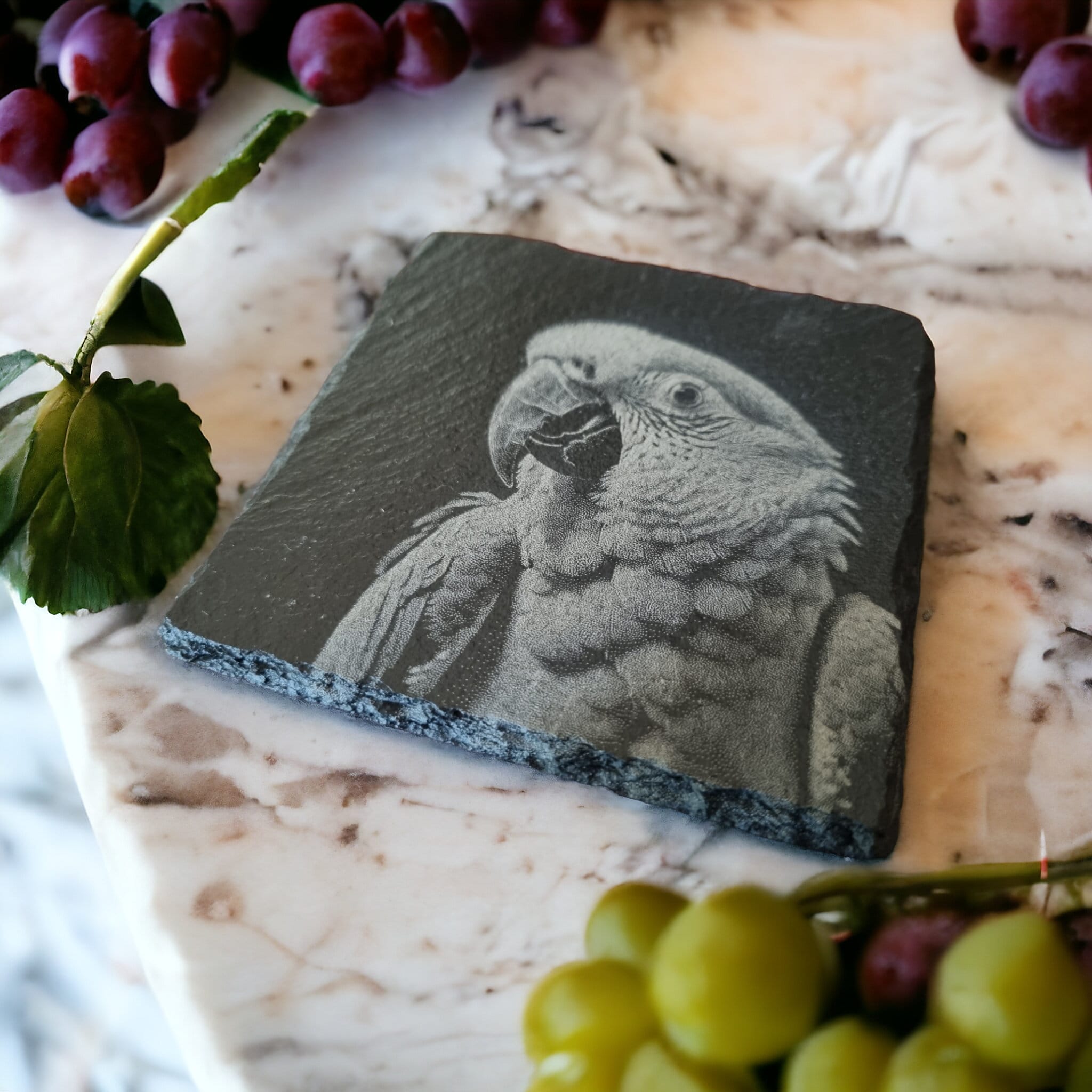 Artistic Parrot PNG / PNG Laser Engraving File for Slate / Digital ...