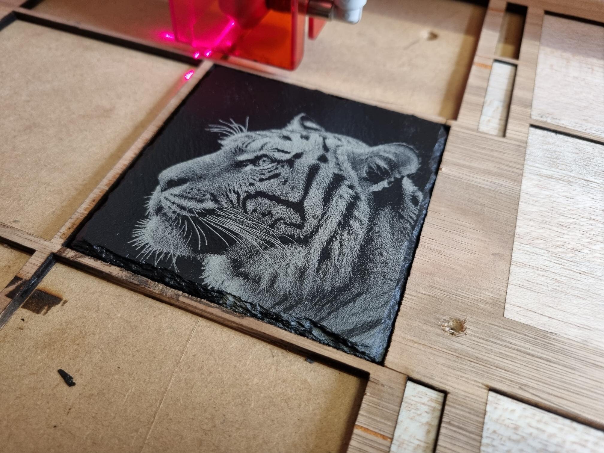 Artistic Tiger PNG / PNG Laser Engraving File for Slate / Digital ...