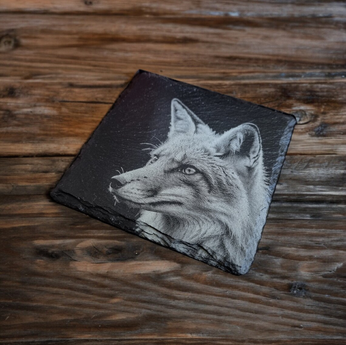 Artistic Fox PNG / PNG Laser Engraving File for Slate / Digital Design ...