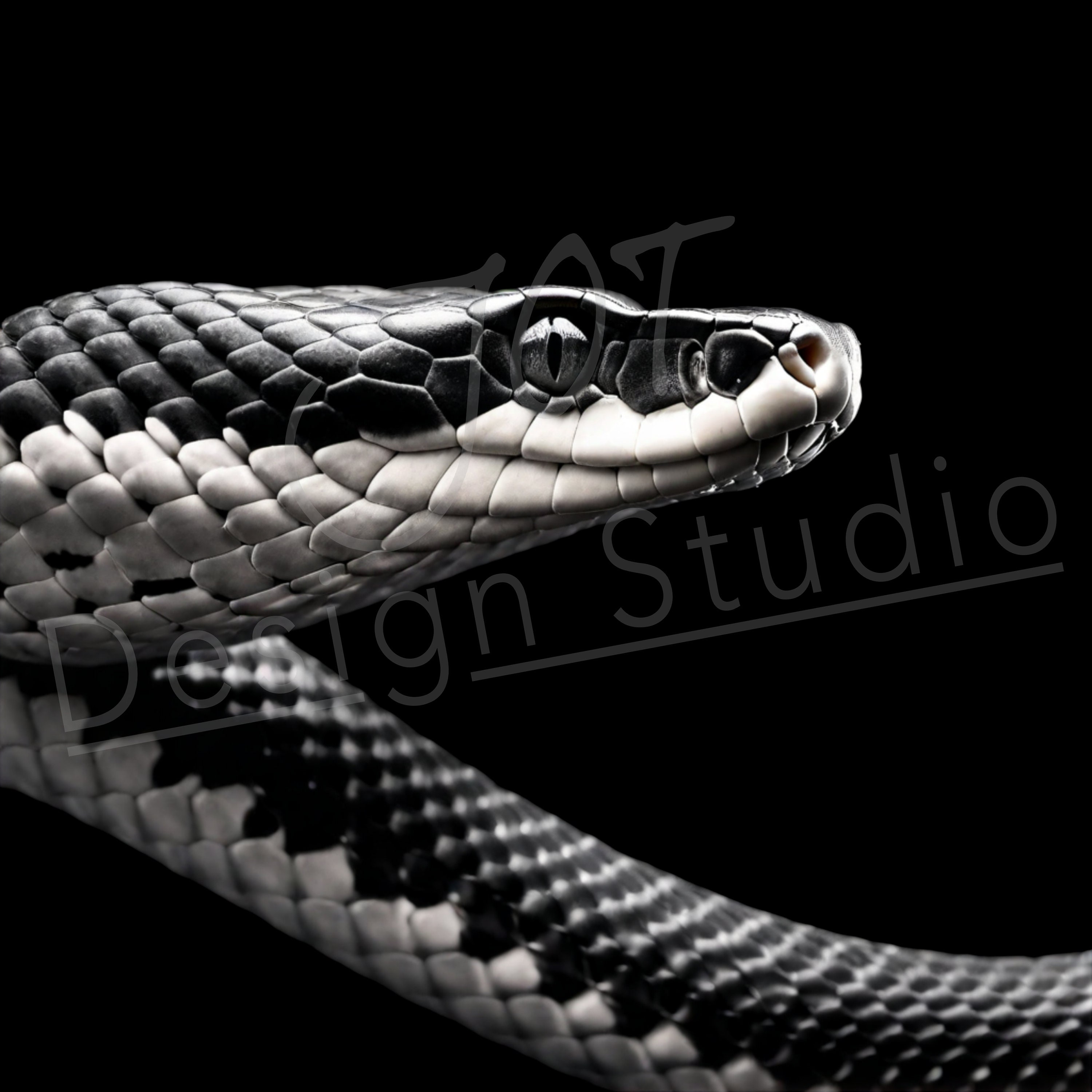 Artistic Snake PNG / PNG Laser Engraving File for Slate / Digital ...