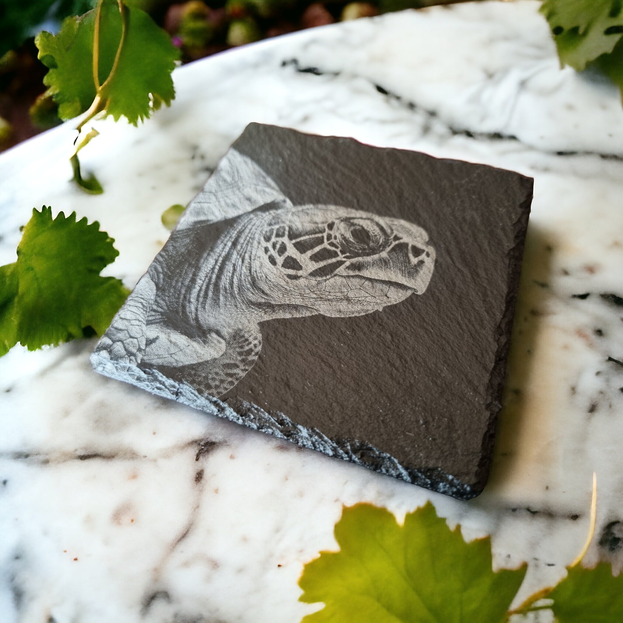 Artistic Turtle PNG / PNG Laser Engraving File for Slate / Digital ...