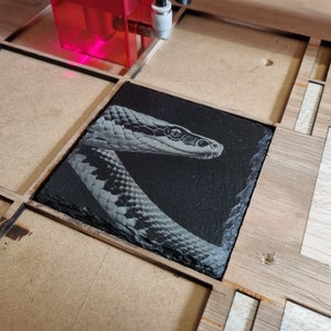 Artistic Snake PNG / PNG Laser Engraving File for Slate / Digital ...