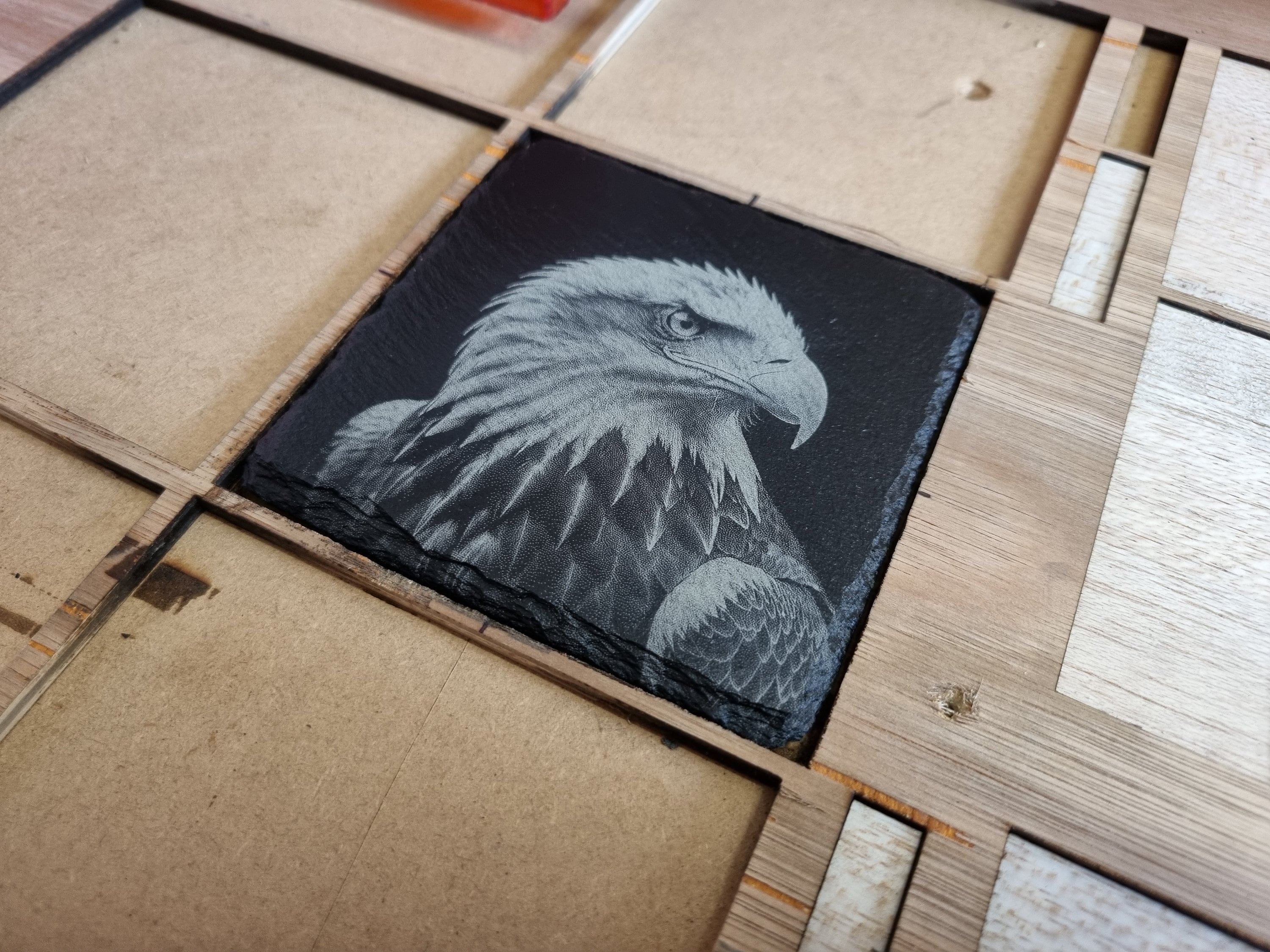 Artistic Eagle PNG / PNG Laser Engraving File for Slate / Digital ...