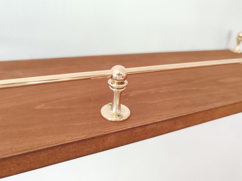 Brass Gallery Rail - Brass Shelf Tipping - Etsy UK