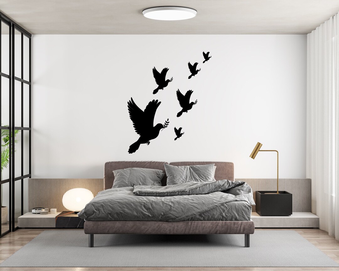 Line Art Birds Laser Cut File,birds Wall Art,bird Dxf File,bird Svg ...