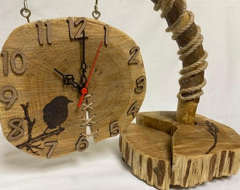 Wooden Table Top Clock - Etsy