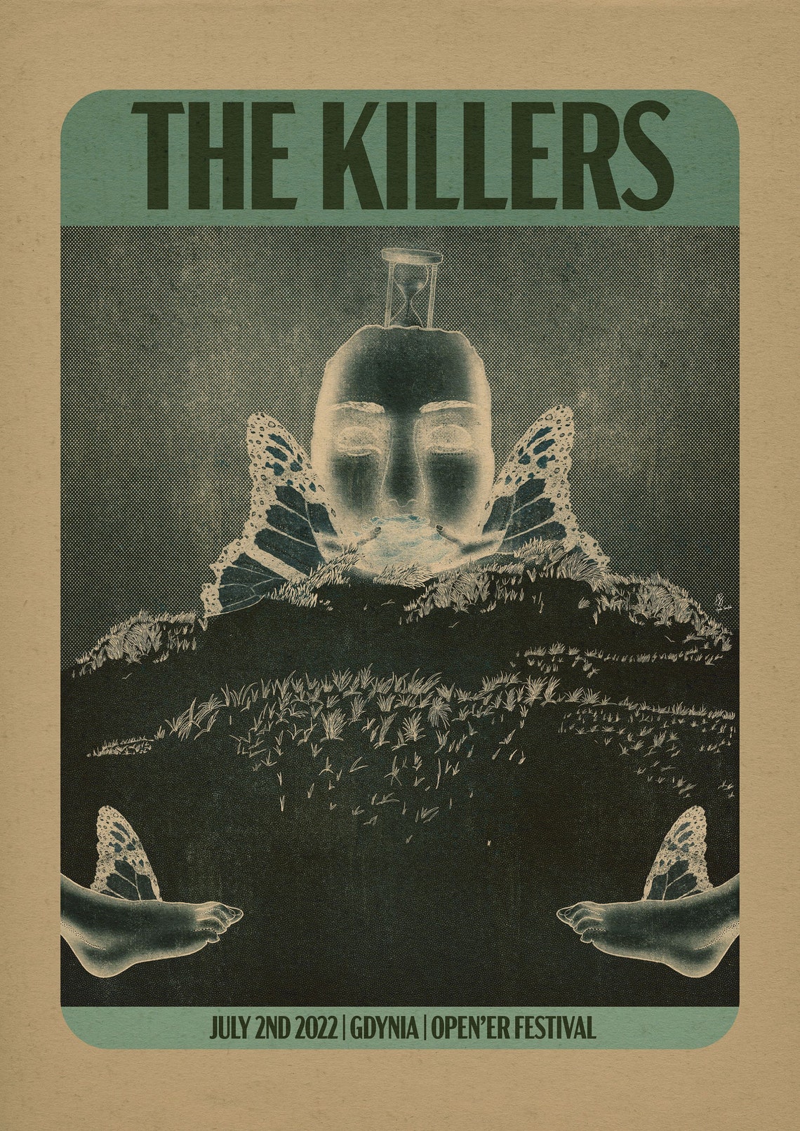 The Killers Gig Poster | Pressure Machine, Opener Festival 2022 | Band ...