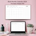 Calendar 2023 Printable Blank Monthly - Etsy