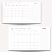 Calendar 2023 Printable Blank Monthly - Etsy
