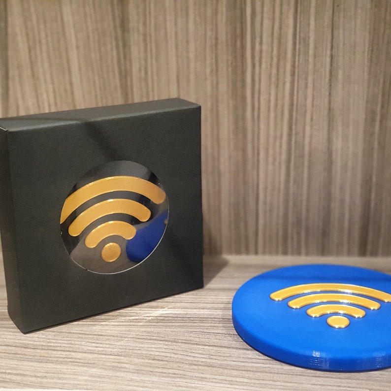Nfc Touch Connect Wi-fi Coaster, Home Essentials,3d Printed - Etsy