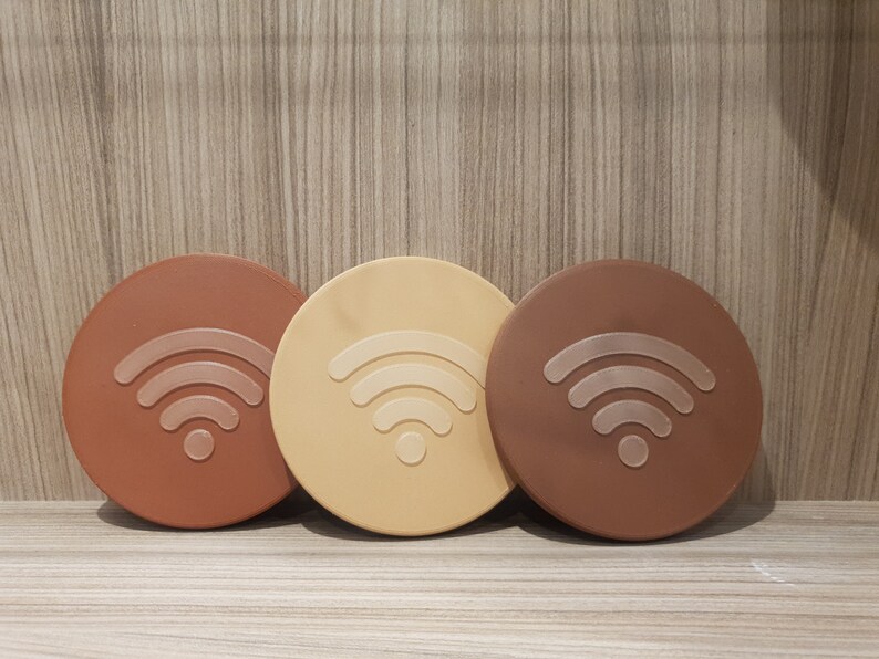 Nfc Touch Connect Wi-fi Coaster, Home Essentials,3d Printed - Etsy