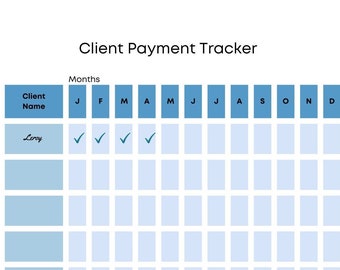 Payment Client Tracker - Etsy