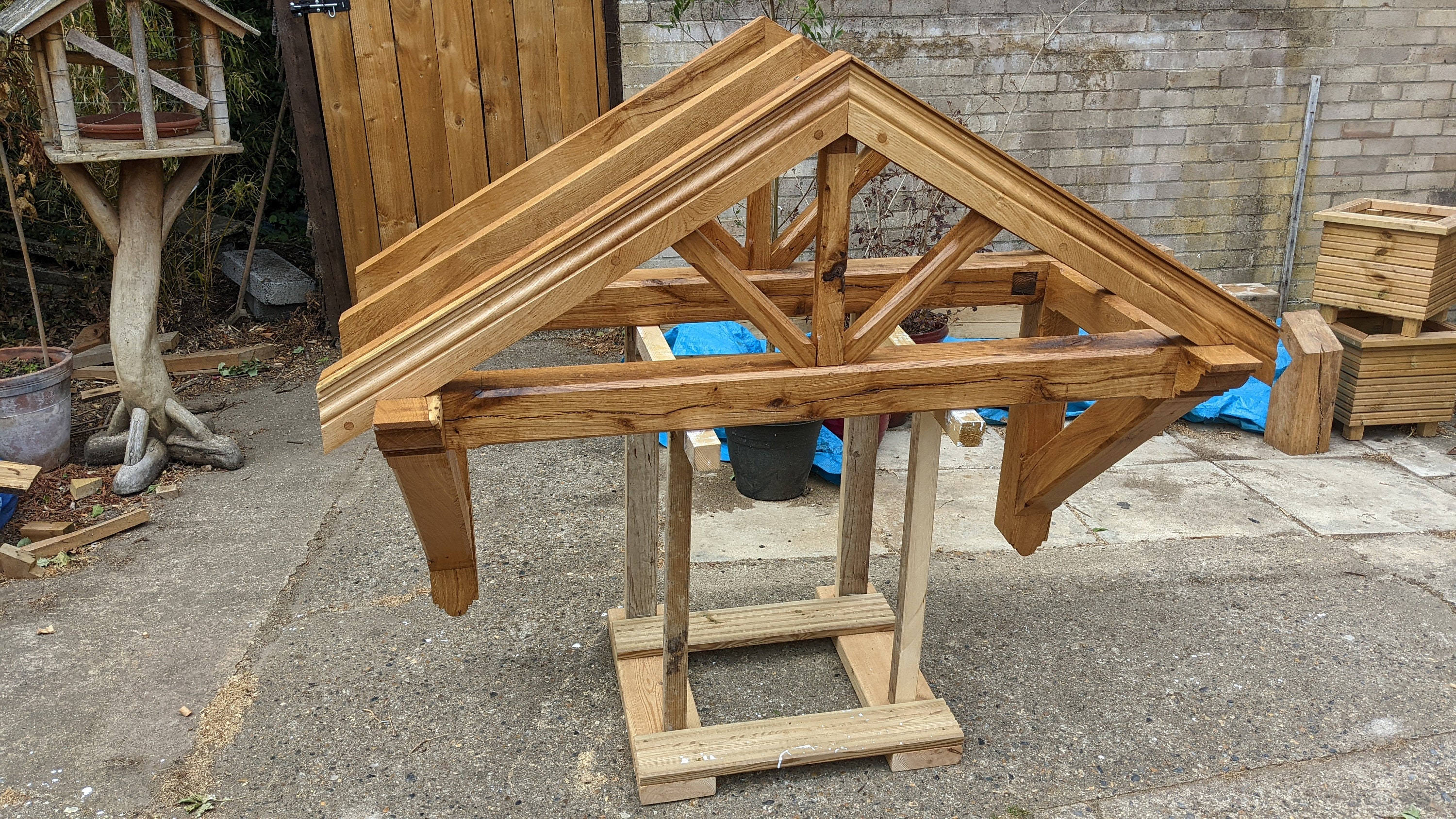Apex Front Door Oak Porch Canopy - Etsy UK