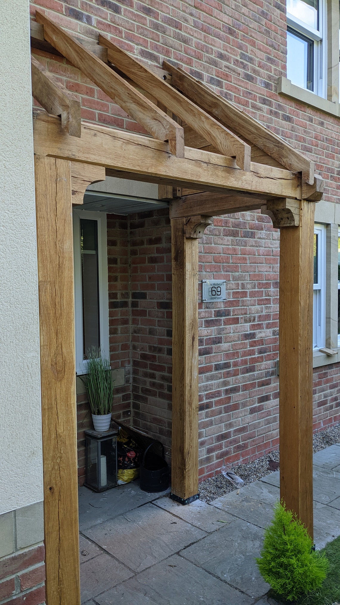 Corner Front Door Porch Alex - Etsy UK