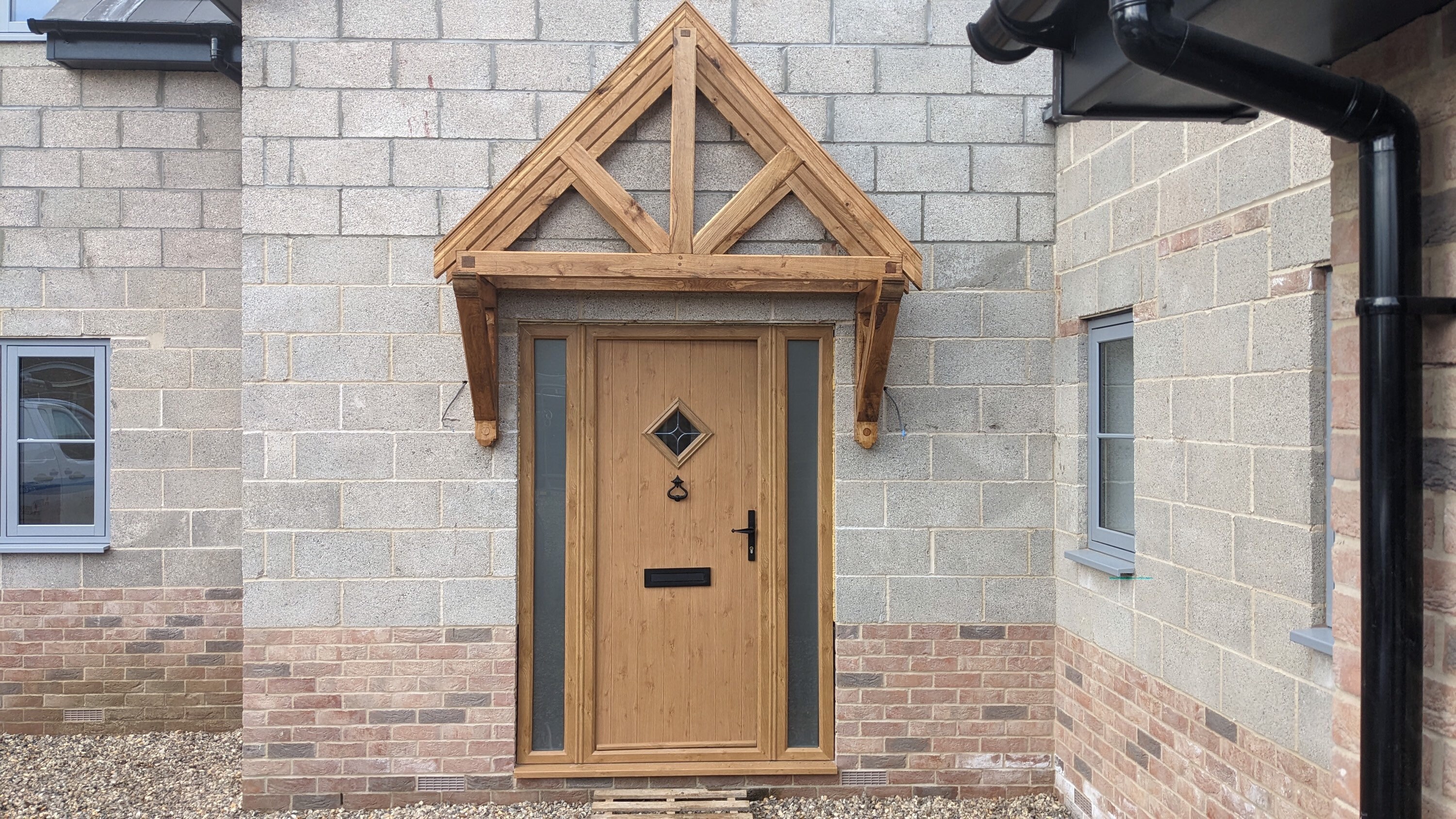 Apex Front Door Oak Porch Canopy - Etsy UK