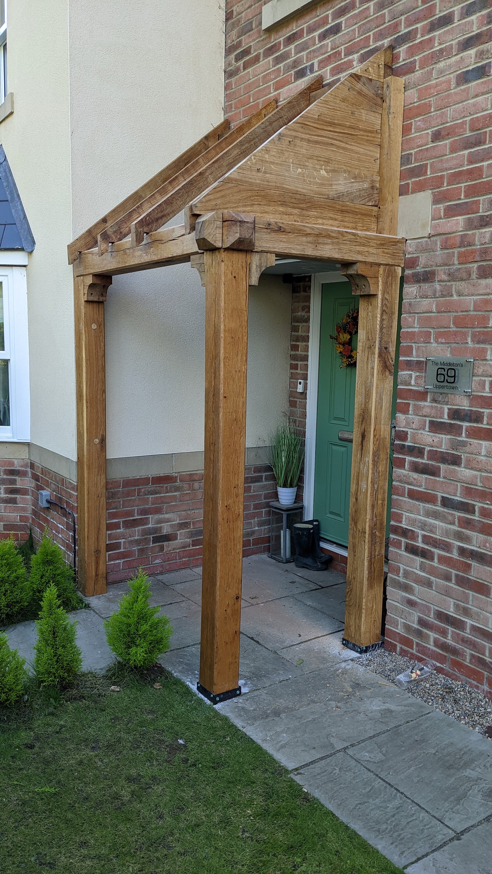 Corner Front Door Porch - Alex - Etsy UK