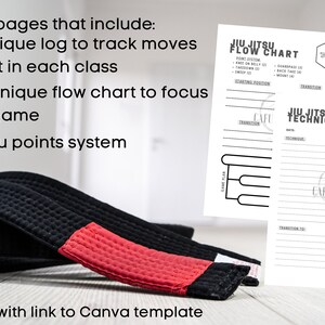 Brazilian Jiu Jitsu/bjj Editable/pdf/digital Technique Log/tracker ...