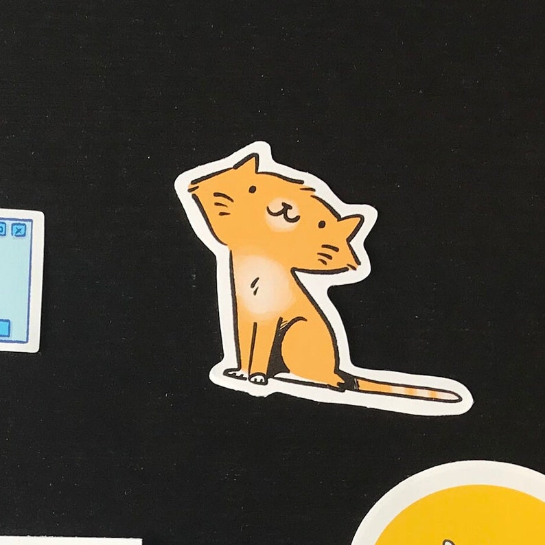 Ginger Cat Sticker - Etsy
