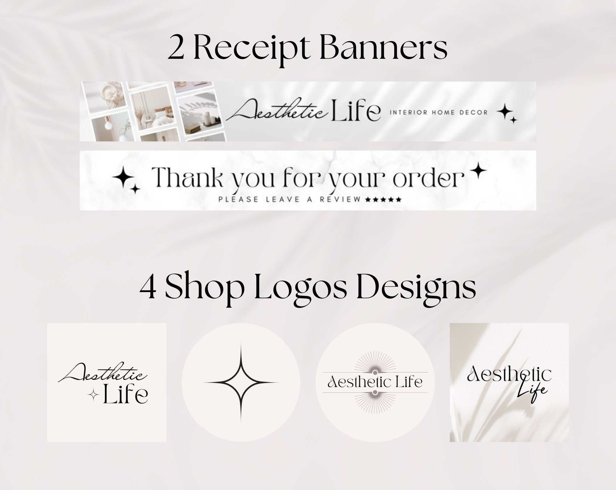 Etsy Shop Banner Kit, Etsy Store Listing Images, Etsy Banner Template ...