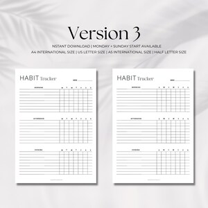 Weekly Habit Tracker Printable Daily Habit Tracker Routine Tracker ...