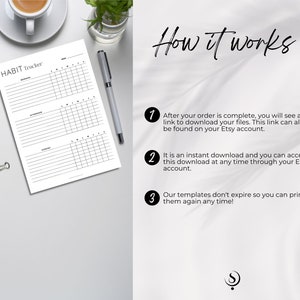 Weekly Habit Tracker Printable Daily Habit Tracker Routine Tracker ...