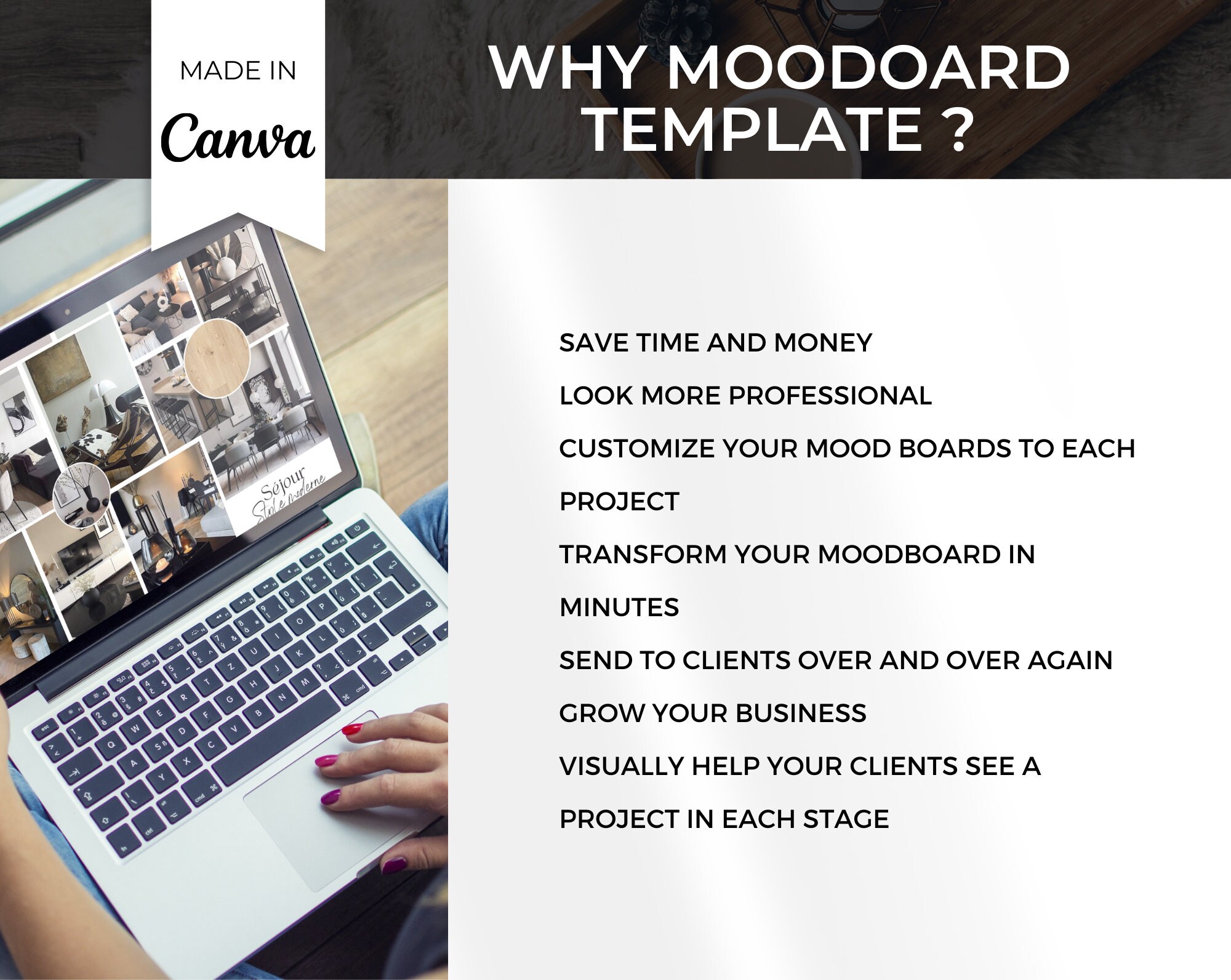 Square Mood Board Templates Canva | Moodboard Creation Kit | Style ...