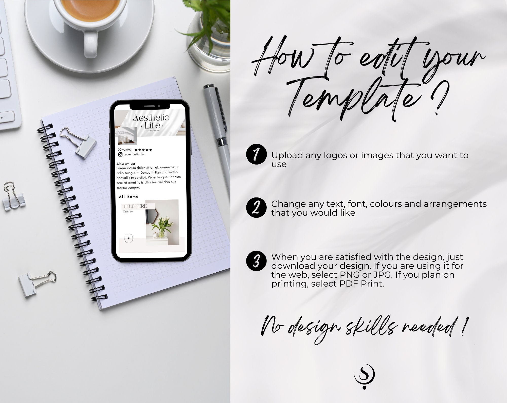 Etsy Shop Banner Kit, Etsy Store Listing Images, Etsy Banner Template ...