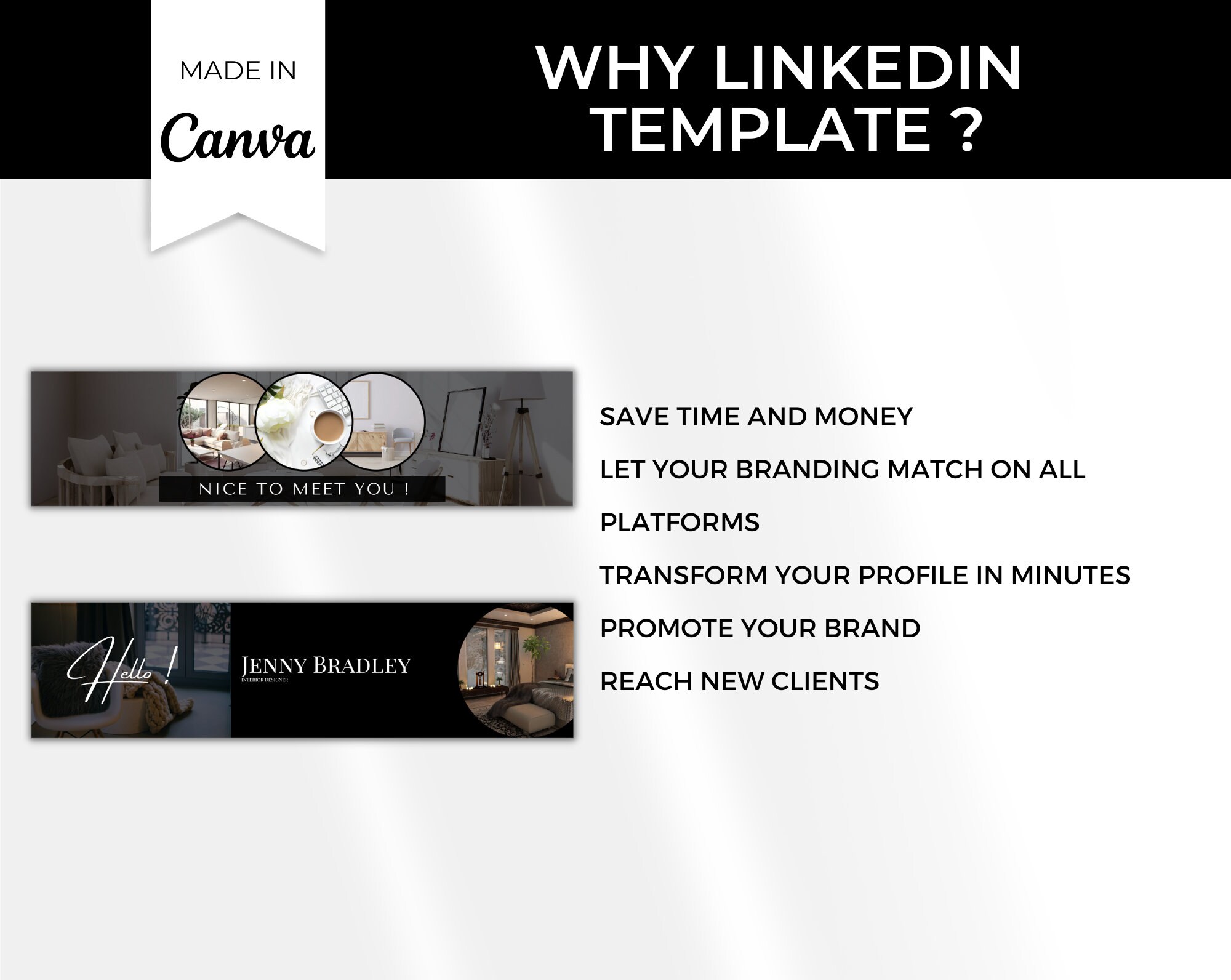 10 Linkedin Cover Template | Linkedin Timeline Cover | Instant Download ...
