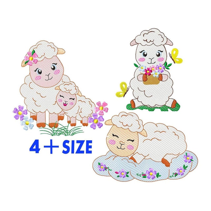 Lamb Embroidery - Etsy