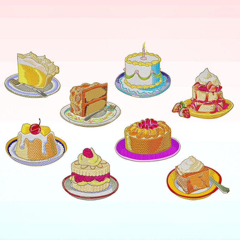 Cake Embroidery - Etsy